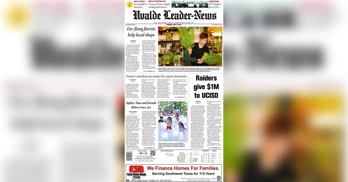 Uvalde Leader-News 061622 - Uvalde Leader News