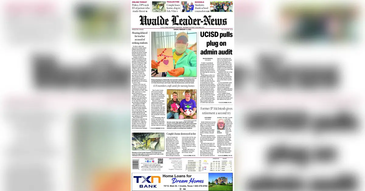 Uvalde Leader-News 021223 - Uvalde Leader News