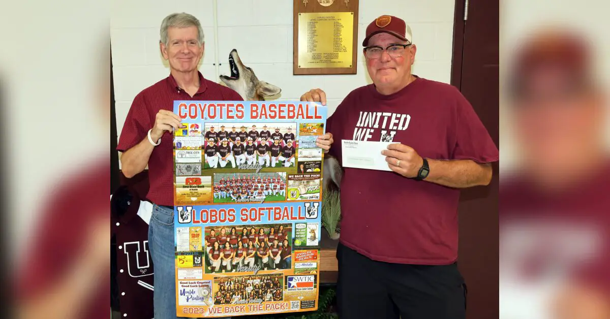 UHS athletic dept. accepts $612 for sports poster - Uvalde Leader News