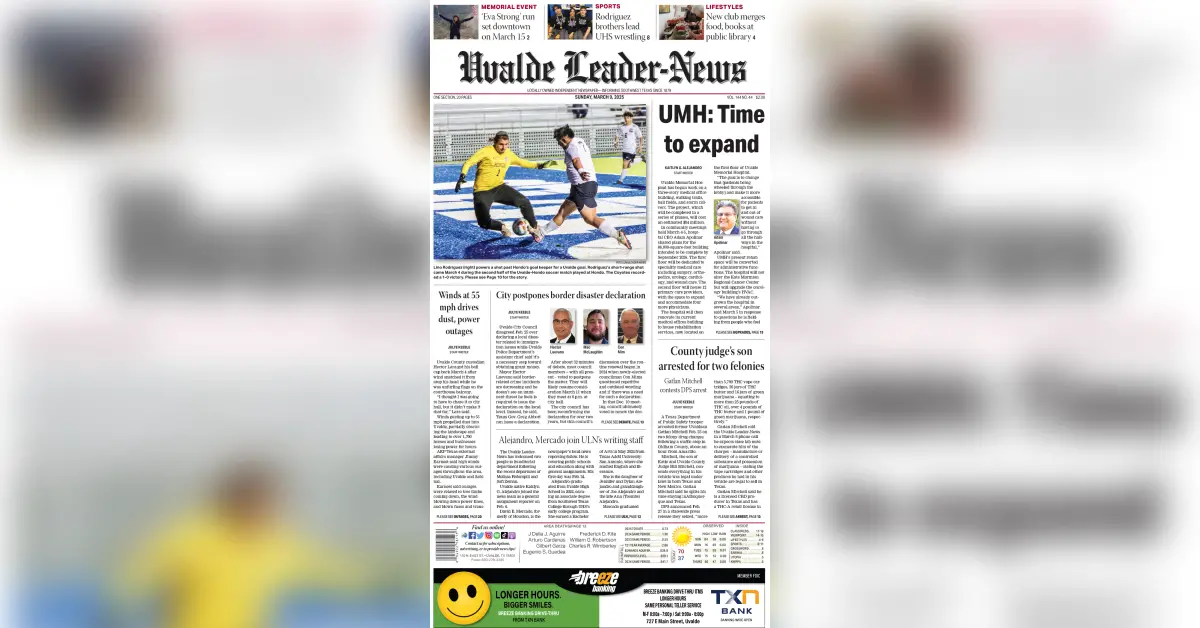 Uvalde Leader-News March 9, 2025 - Uvalde Leader News