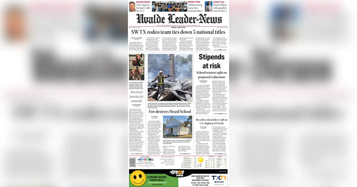 Uvalde Leader-News 062925 - Uvalde Leader News