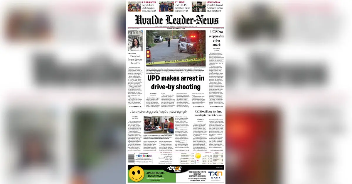 Uvalde Leader-News Sunday September 21, 2025 - Uvalde Leader News