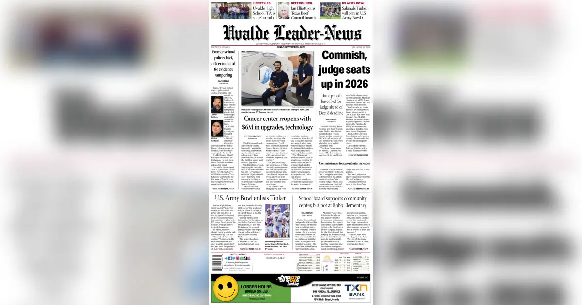 Uvalde Leader-News Sunday November 30, 2025 - Uvalde Leader News