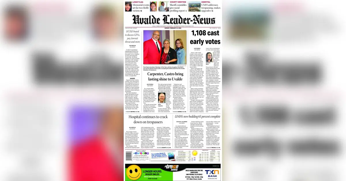 Uvalde Leader-News Sunday, February 22, 2026 - Uvalde Leader News