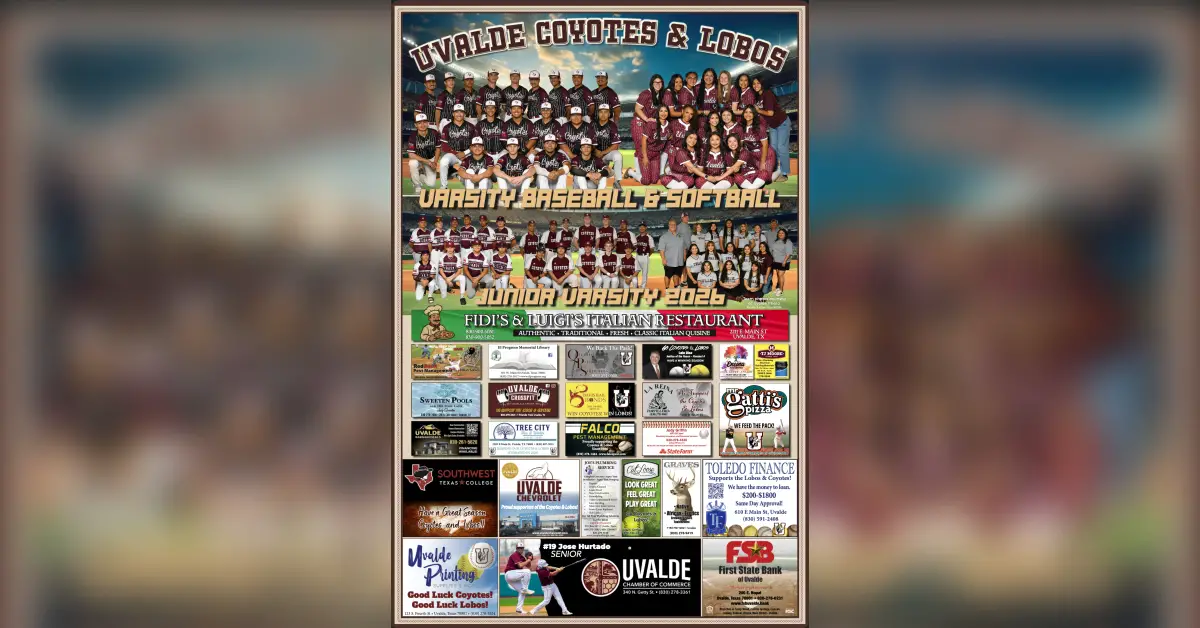 Baseball, softball posters available at Leader-News - Uvalde Leader News